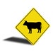 Cow Crossing Sign, Cow Crossing, Cow Crossing Diamond Sign, Cow Farm ...