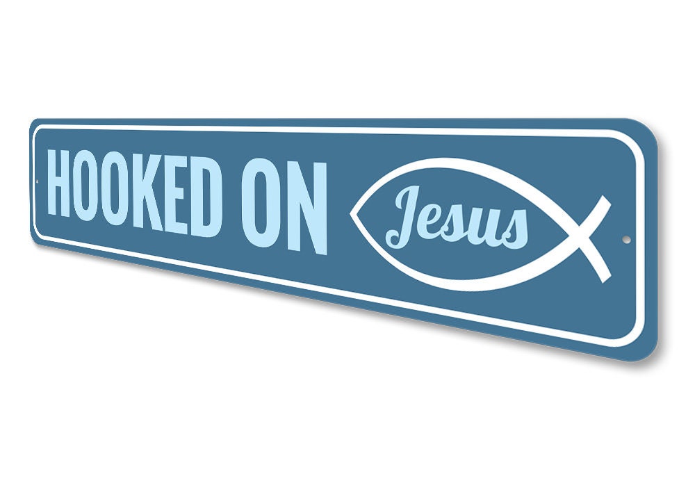 Hooked on Jesus Cute Jesus Fish Hooked on God Jesus Lovers - Etsy