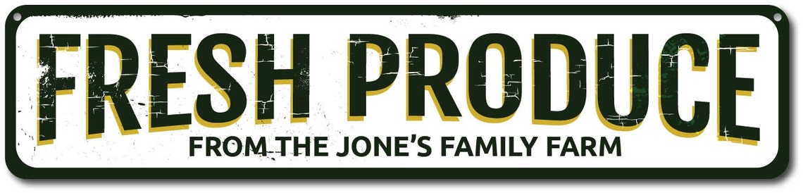 Fresh Produce Sign Personalized Farm Sign Custom Farmer - Etsy