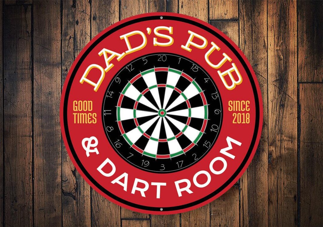Dart Room Sign, Dads Pub Decor, Dads Pub, Pub Sign, Dart Lovers, Bar ...