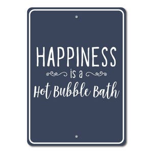 Bubble Bath Sign, Bubble Bath Decor, Happiness Sign, Happiness Decor ...
