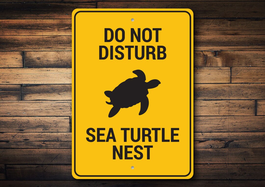 Sea Turtle Nest, Do Not Disturb Sign, Sea Turtle Decor, Metal Turtle ...