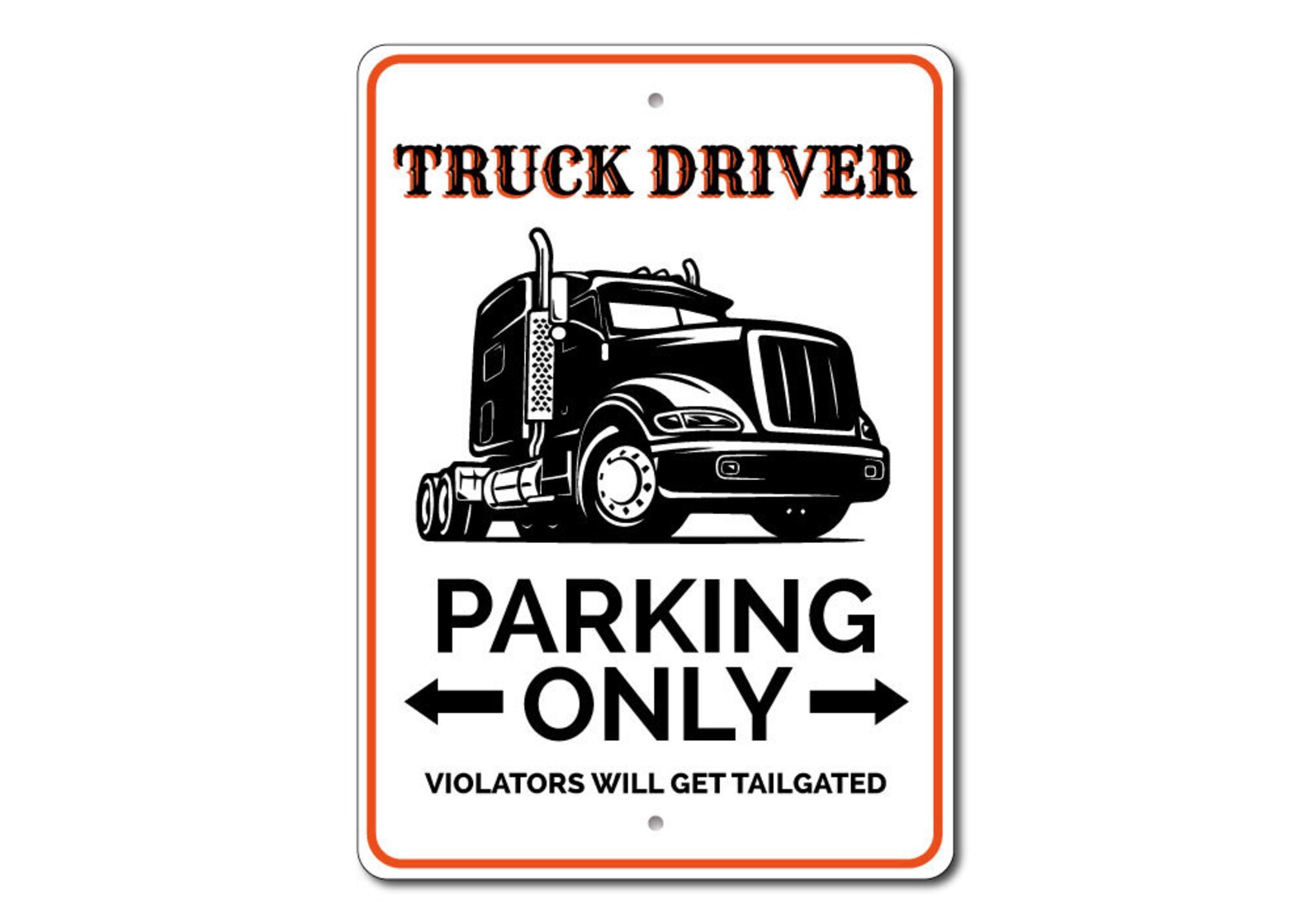 Truck Driver Gift Truck Driver Parking Sign Semi Truck - Etsy
