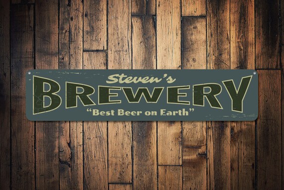 Brewery Sign Personalized Best Beer on Earth Sign Custom | Etsy