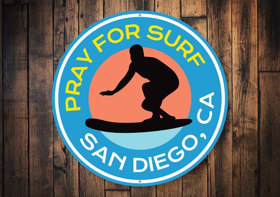 Pray for Surf Sign Praying for Surf Waves Surfing Waves - Etsy