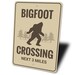 Bigfoot Crossing Sign, Bigfoot Cross Sign, Bigfoot Gift, Bigfoot Gift ...