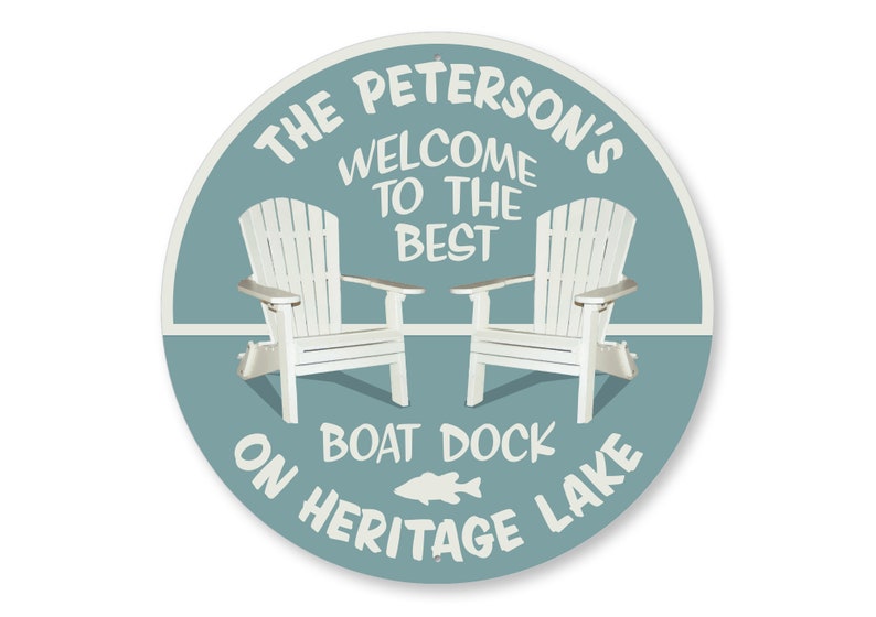 Custom Lake Dock Sign Custom Lake Gift Boat Dock Gift Lake - Etsy