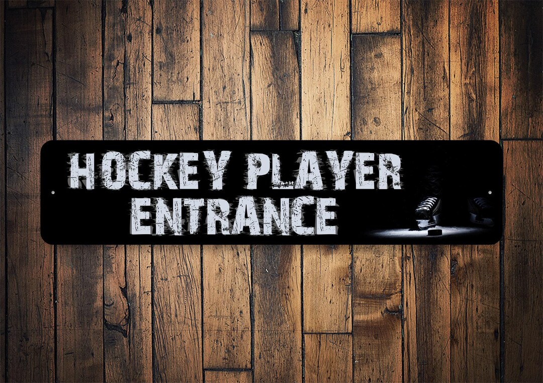 Hockey Player Entrance Sign, Hockey Players, Hockey Sport, Hockey Team ...