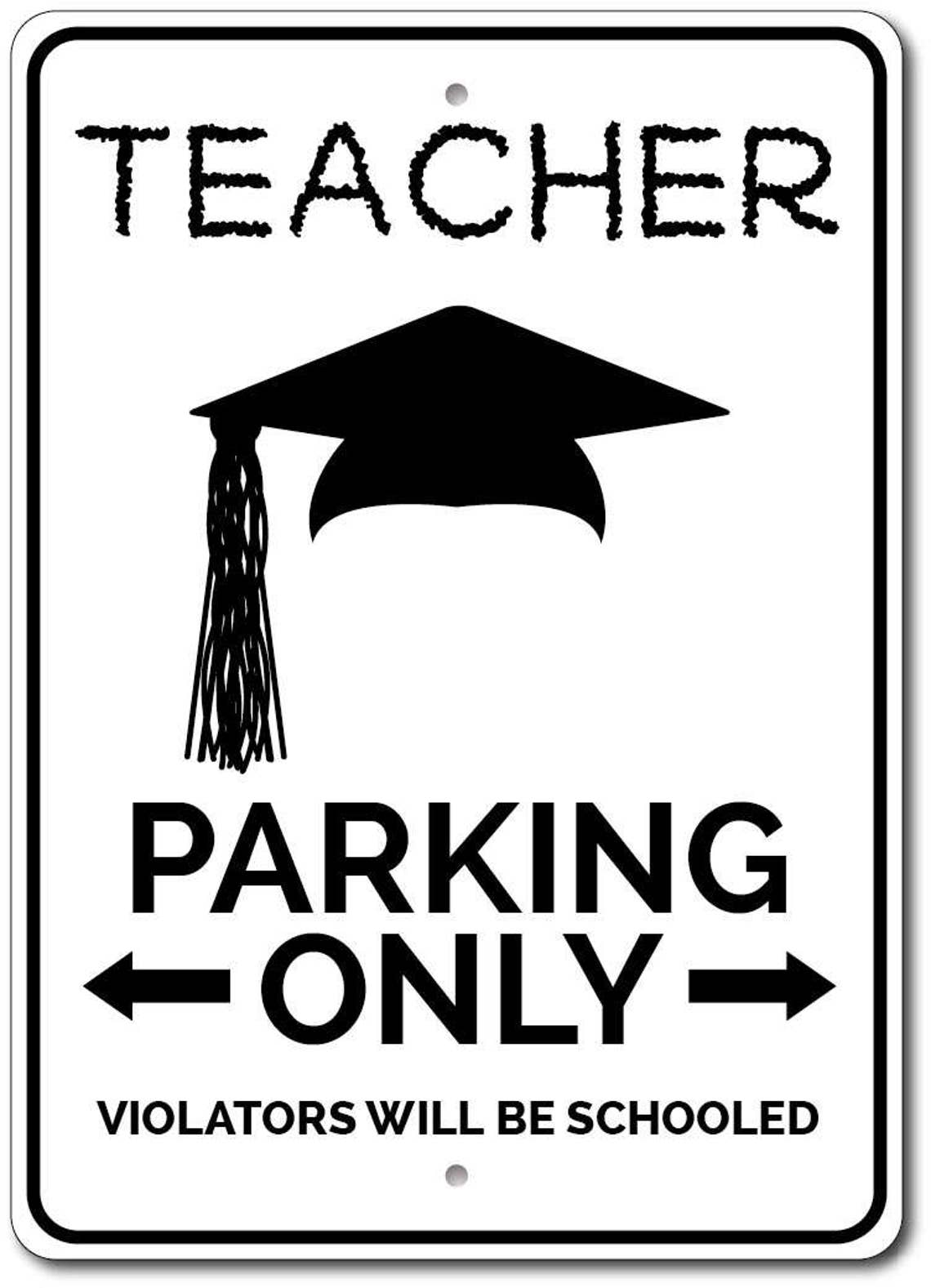 Teacher Sign Teacher Parking Sign Teacher Gift Teacher - Etsy