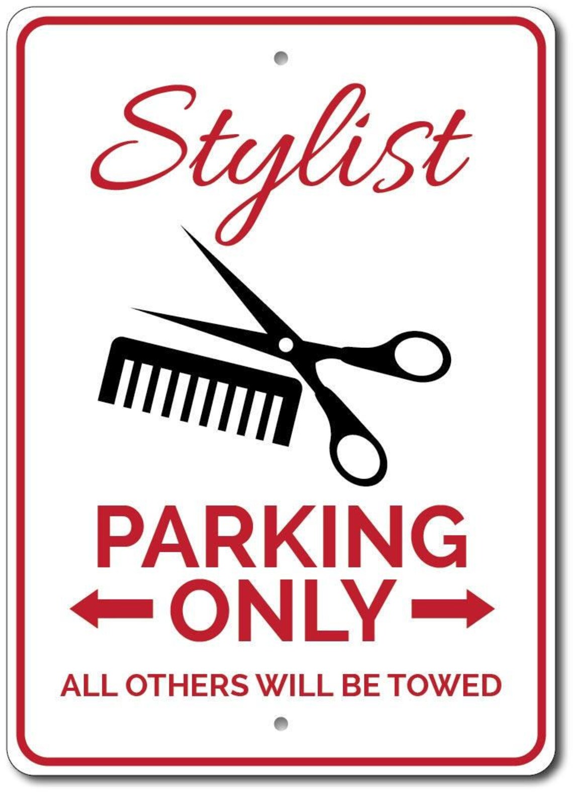 Stylist Parking Sign Stylist Sign Hair Stylist Gift for | Etsy