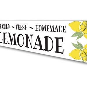 Ice Cold Lemonade Sign, Lemonade Sign, Fresh Lemonade, Summertime ...
