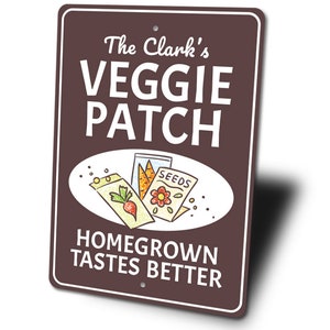 Family Veggie Patch, Veggie Garden Sign, Homegrown Veggie, Garden ...
