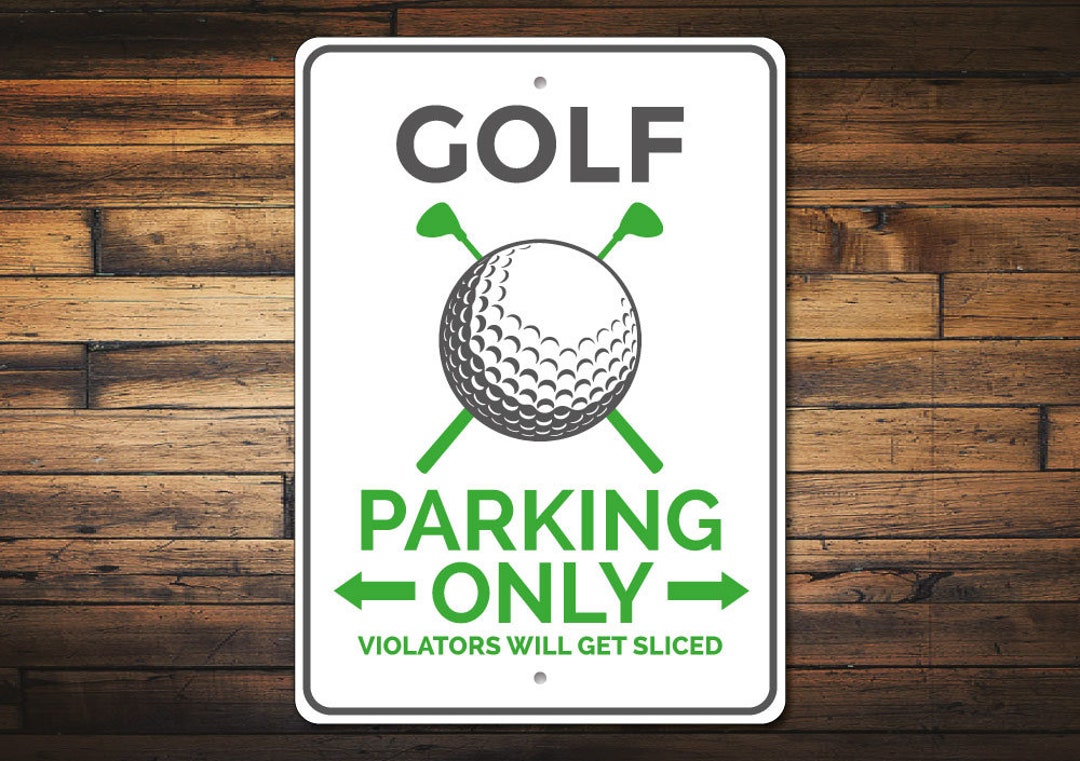 Golfer Gift, Golfing Sign, Golf Parking Sign, Golfing Decor, Golfer ...