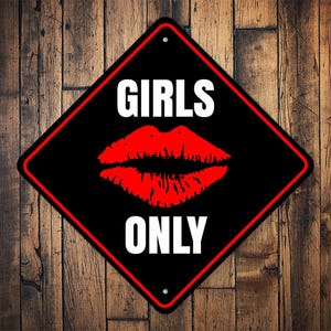 Girls Only Sign, Girls Room Only, Girls Only Entrance, Sign for Girls ...