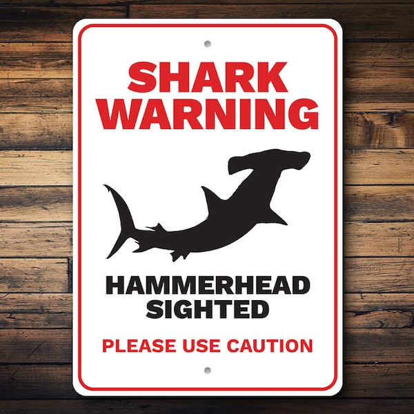 Shark Warning Sign - Etsy