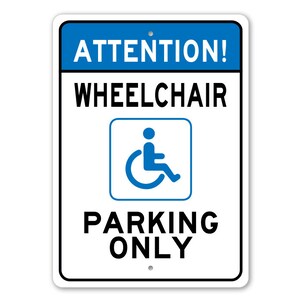 Wheel Chair Parking Sign, Handicap Parking, Wheel Chair Parking Gift ...