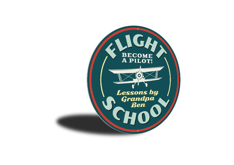 Flight School Sign Flight School Become A Pilot Pilot Life - Etsy