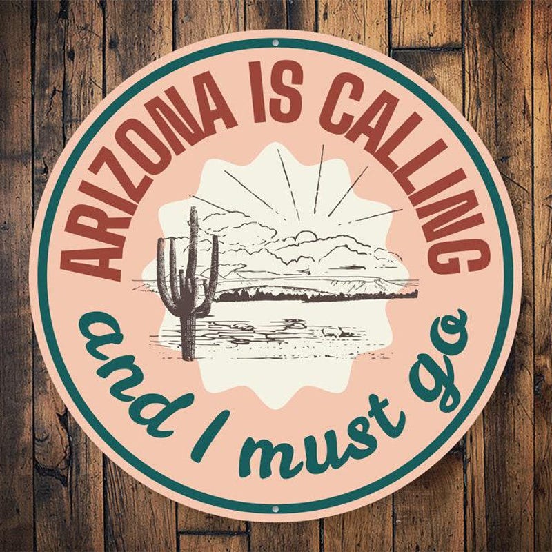Arizona Metal Sign - Etsy