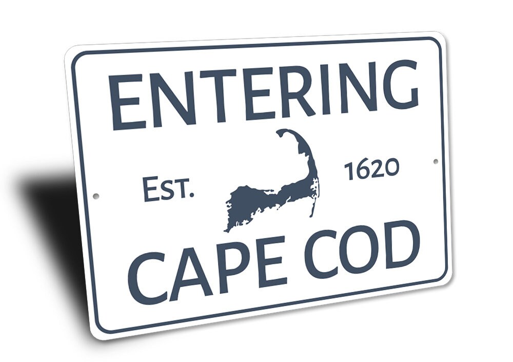 Entering Cape Cod Cape Cod Sign Cape Cod Gift Decor Island | Etsy