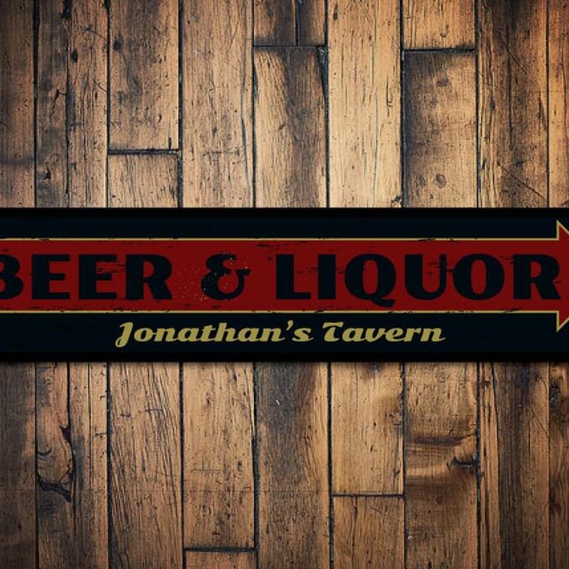 Liquor Signs - Etsy