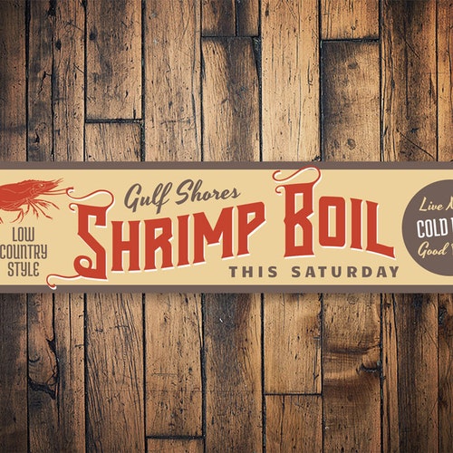 Shrimp Signs Shrimp Eaters Shrimp Boil Sign Gulf Shores - Etsy