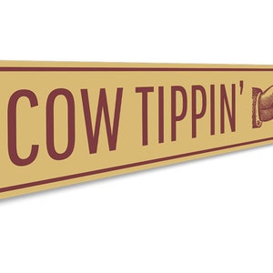 Cow Tipping Sign Cow Tippin Country Decor Kid Game Sign - Etsy