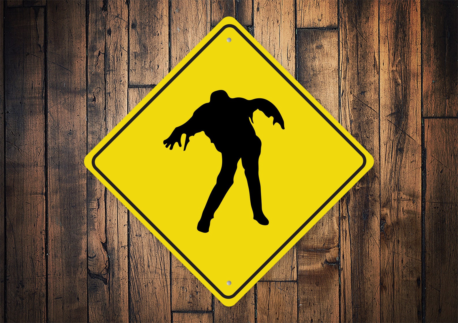 Zombie Crossing Sign Zombie Crossing Zombie Lovers Zombie - Etsy Canada
