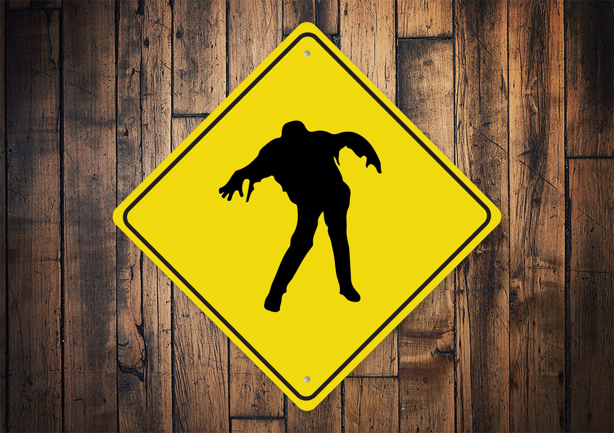 Zombie Crossing Sign Zombie Crossing Zombie Lovers Zombie - Etsy Canada