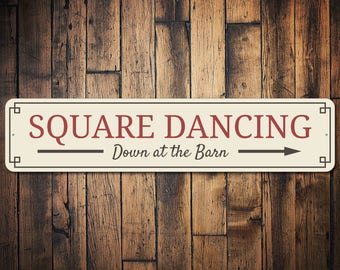 Square Dance Street Sign Folf Dancing Caller Modern Western Traditional ...
