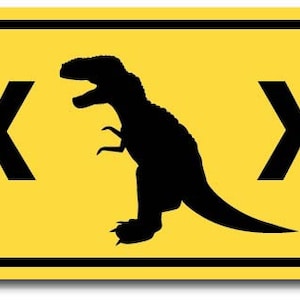 T-rex X-ing Sign, Custom T-rex Crossing Kid Room Sign, Dinosaur Lover ...