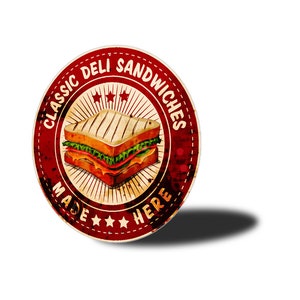 Classic Deli Sandwich Sign, Kitchen Sign, Food Lovers, Sandwich Sign ...