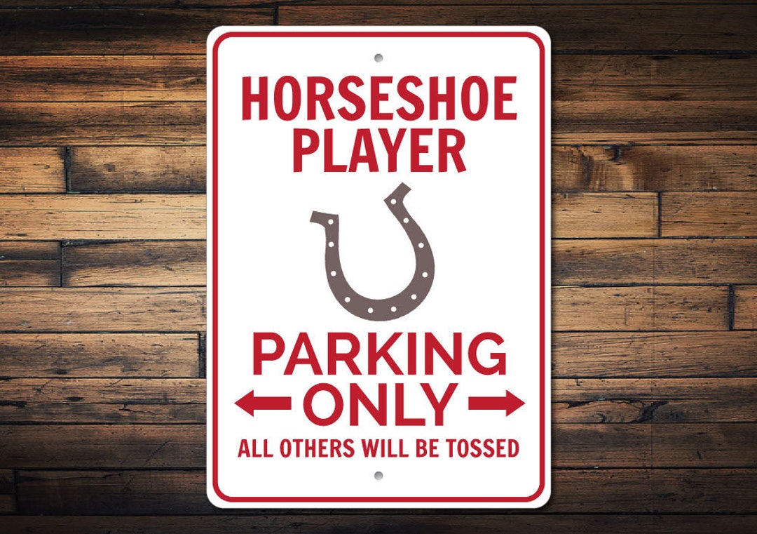 Horseshoe Sign, Horseshoe Player Gift, Horseshoe Decor, Horseshoe ...