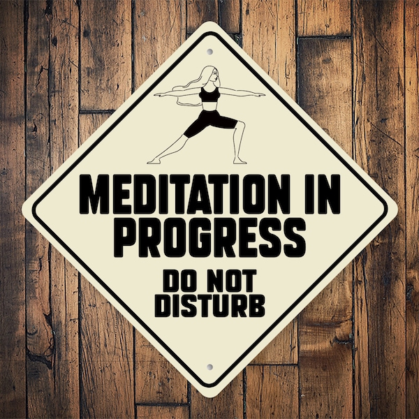 Meditation Sign - Etsy
