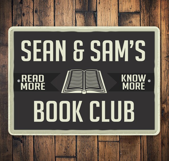 Custom Book Club Sign Book Club Member Gift Book Club Sign - Etsy