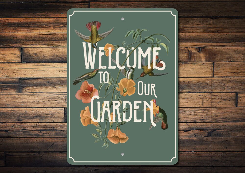 Welcome to Our Garden Sign Garden Decor Garden Lover Gift - Etsy