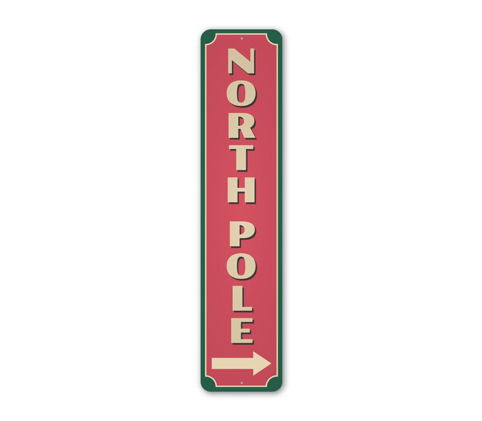 North Pole Directional Sign, Cute North Pole Sign, North Pole Decor ...