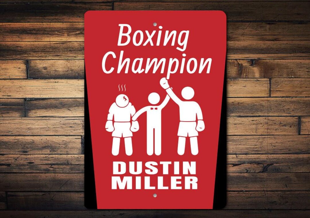 Boxing Champion Sign, Boxing Kid Gift, Kid Boxing Gift, Boxing Lounge ...