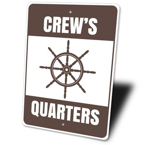 Crew's Quarters Sign, Boating Sign, Boaters, Love Boating, Love Beach ...