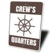 Crew's Quarters Sign, Boating Sign, Boaters, Love Boating, Love Beach ...