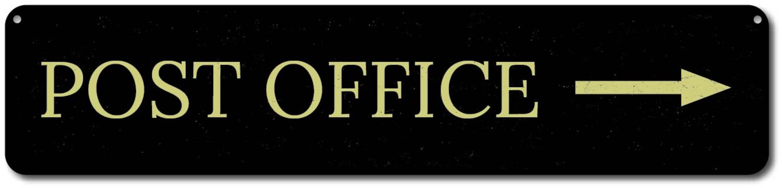 Post Office Sign Personalized Directional Arrow Destination - Etsy