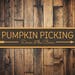 Pumpkin Picking Sign Pumpkin Decor Fall Sign Fall Decor - Etsy