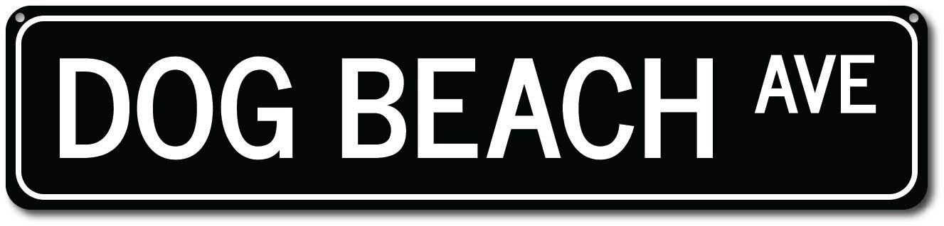 Dog Beach Ave Sign Custom Beach Street Sign Ocean Lover - Etsy