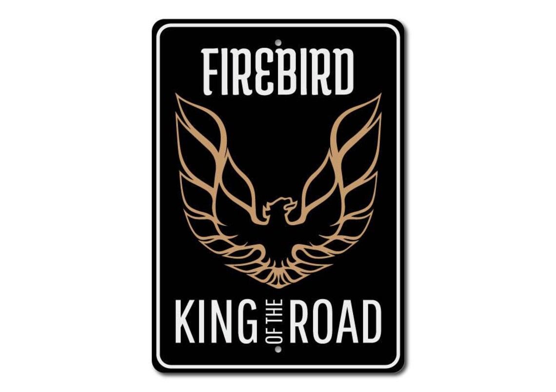 Firebird Sign, Firebird Logo Sign, Firebird Owner Gift, Firebird Lover ...