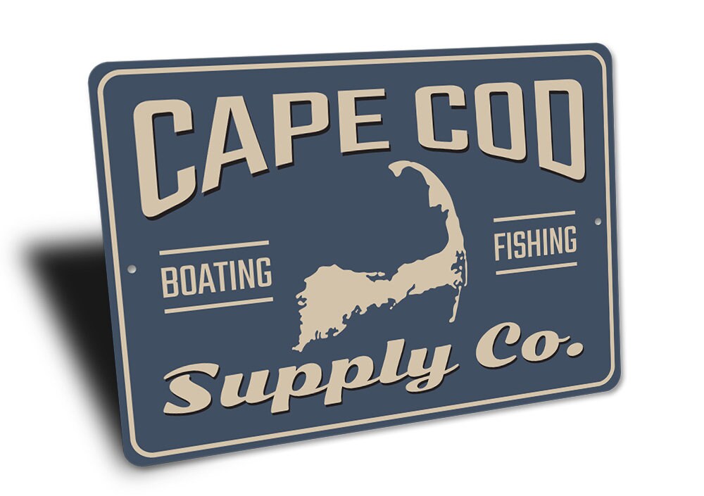 Cape Cod Supply Co Cape Cod Sign Cape Cod Decor State Sign - Etsy