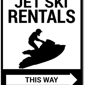 Jet Ski Lover Gift, Jet Ski Rental Sign, Jet Ski Decor, Jet Ski Owner ...