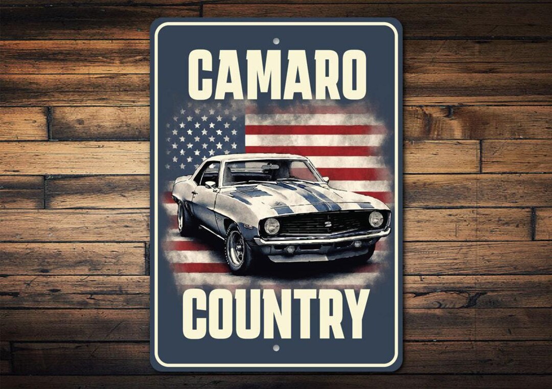 Camaro Country Sign, Camaro Garage Decor, Camaro Sign, Dads Camaro ...