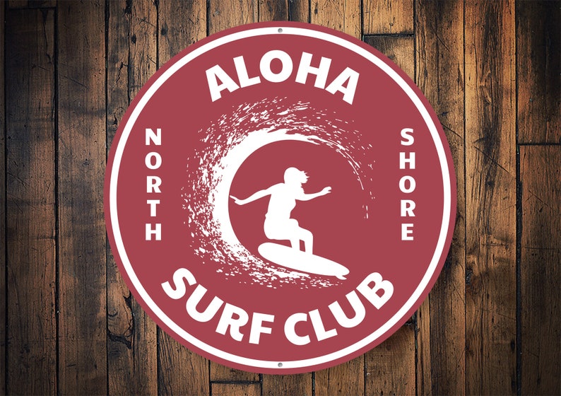 Aloha Surf Club Aloha Hawaii Sign Hawaii Sign Surf Club - Etsy