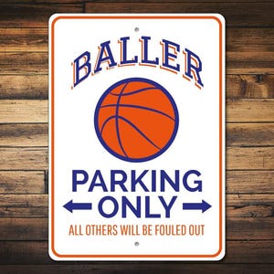 Baller Gift, Baller Parking Sign, Ball Player Gift, Baller Decor ...