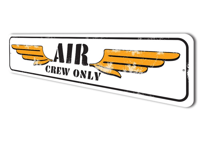 Air Crew Only Sign Air Crew Only Hangar Decor Hangar Sign - Etsy UK
