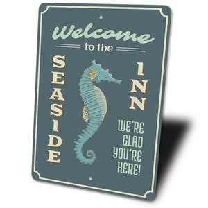 Seaside Inn Sign, Welcome Inn Sign, Beach Decor Design, Sign for Beach ...